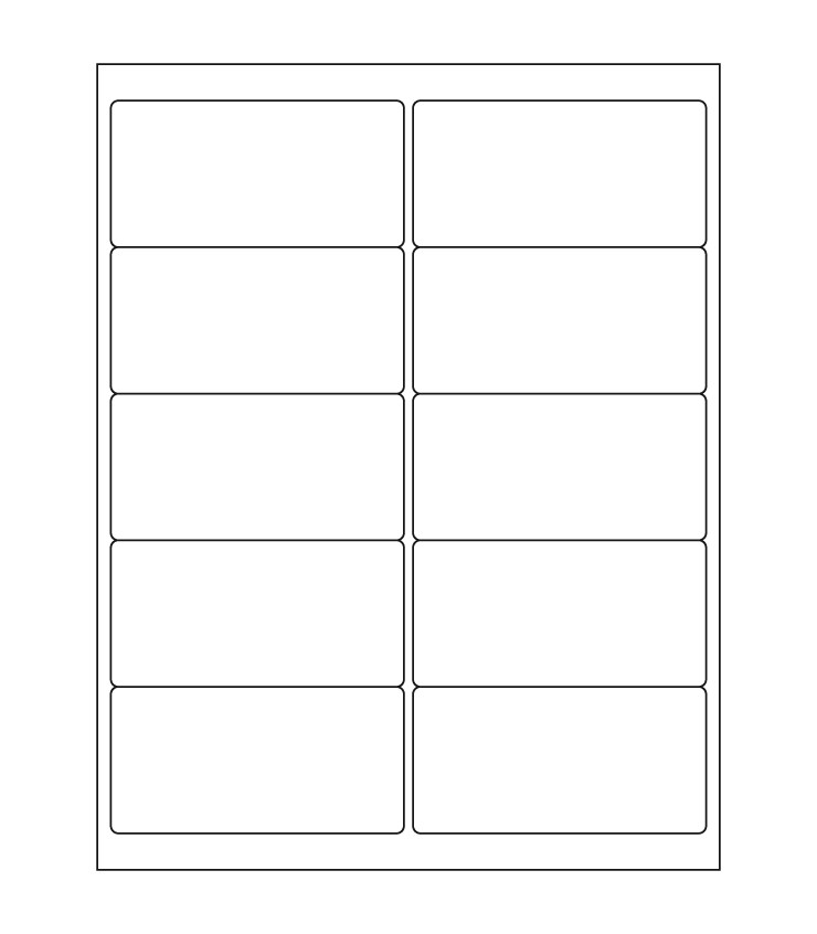 4" x 2" Labels - Standard
